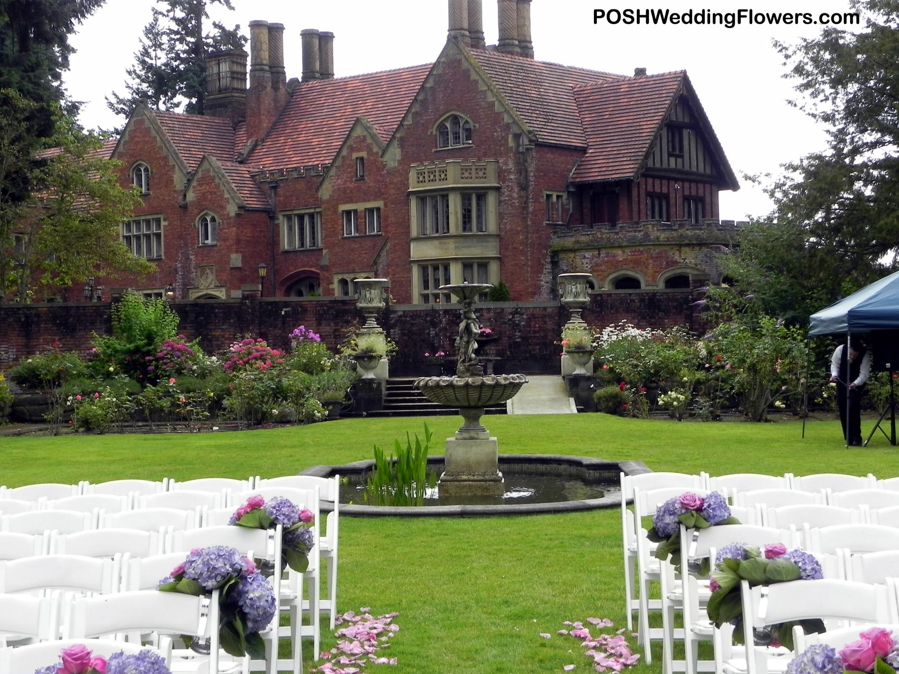 Brittany and Kyle at Thornewood Castle – Seattle Wedding Flowers by POSH