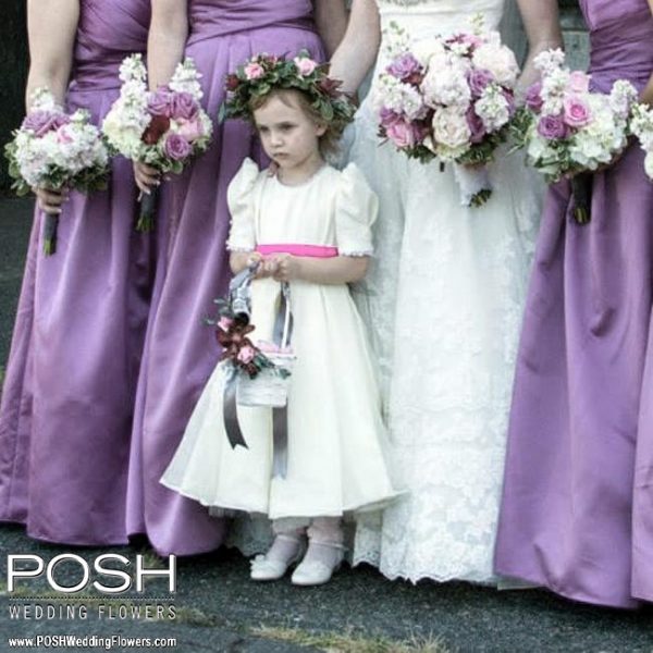 Flower Girl Halo – Seattle Wedding Flowers by POSH