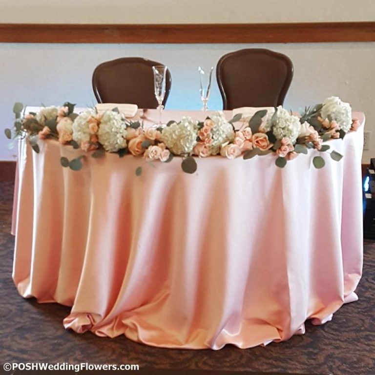 Sweetheart Table Garland: Classic POSH Style – Seattle Wedding Flowers ...