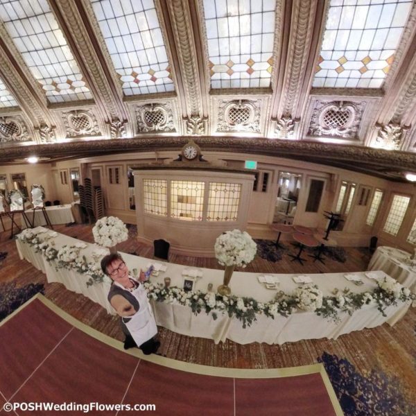 Head Table Garland: Classic POSH Style – Seattle Wedding Flowers by POSH