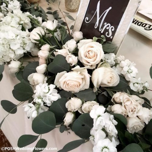 Head Table Garland: Classic POSH Style – Seattle Wedding Flowers by POSH