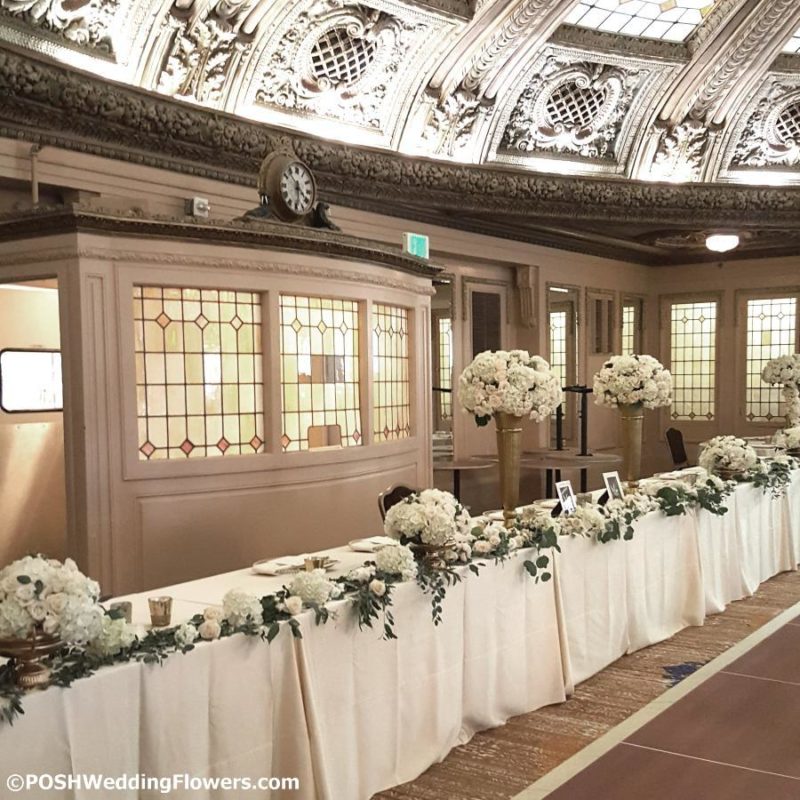 Head Table Garland: Classic POSH Style – Seattle Wedding Flowers by POSH