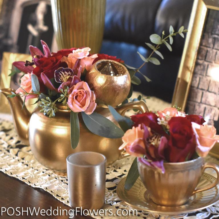 Teapot Flowers – Seattle Wedding Flowers by POSH